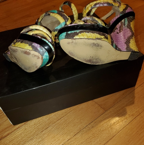 Rachel Zoe | Shoes | Rachel Zoe Python Snake Skin Katia Platform Wedge ...